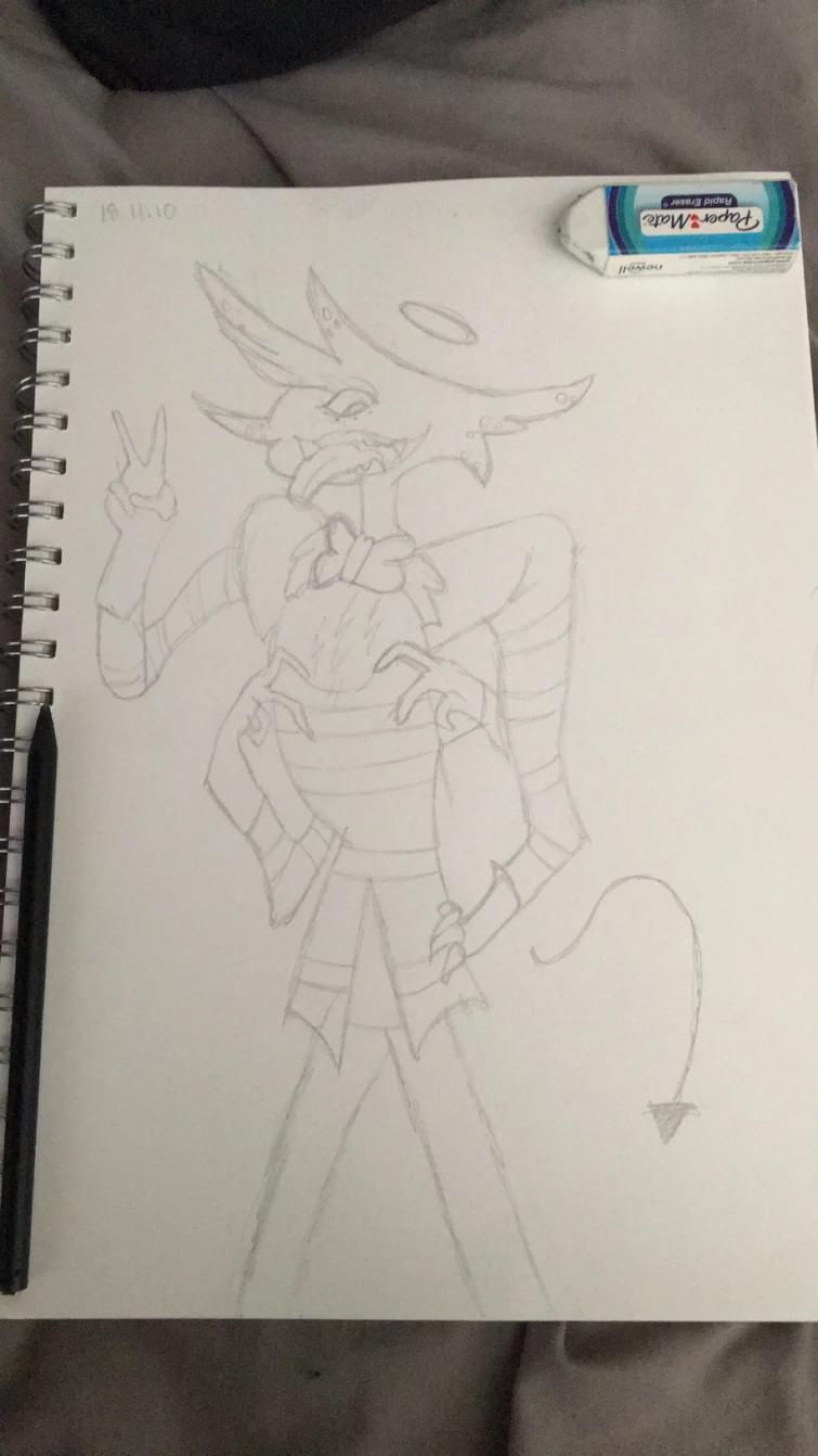 and I tried to draw angel dust, but I couldn’t get the second eye done >~