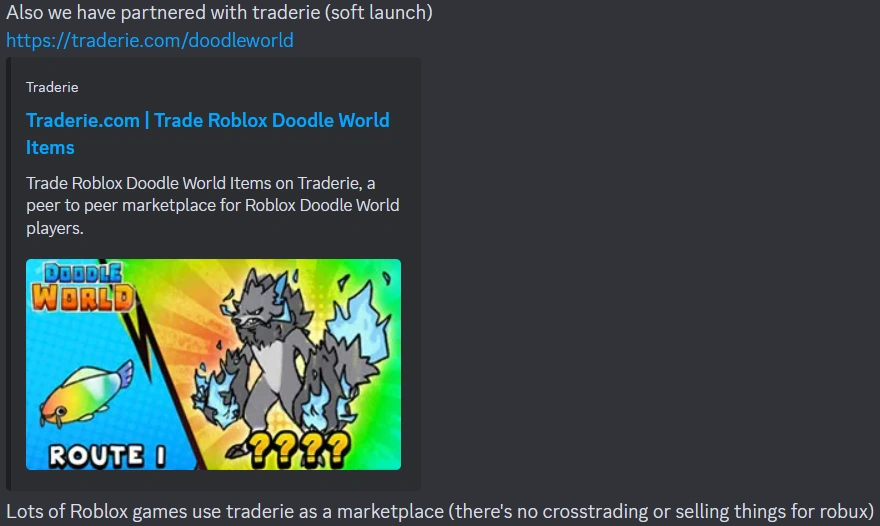 dude world parners with traderie | Fandom