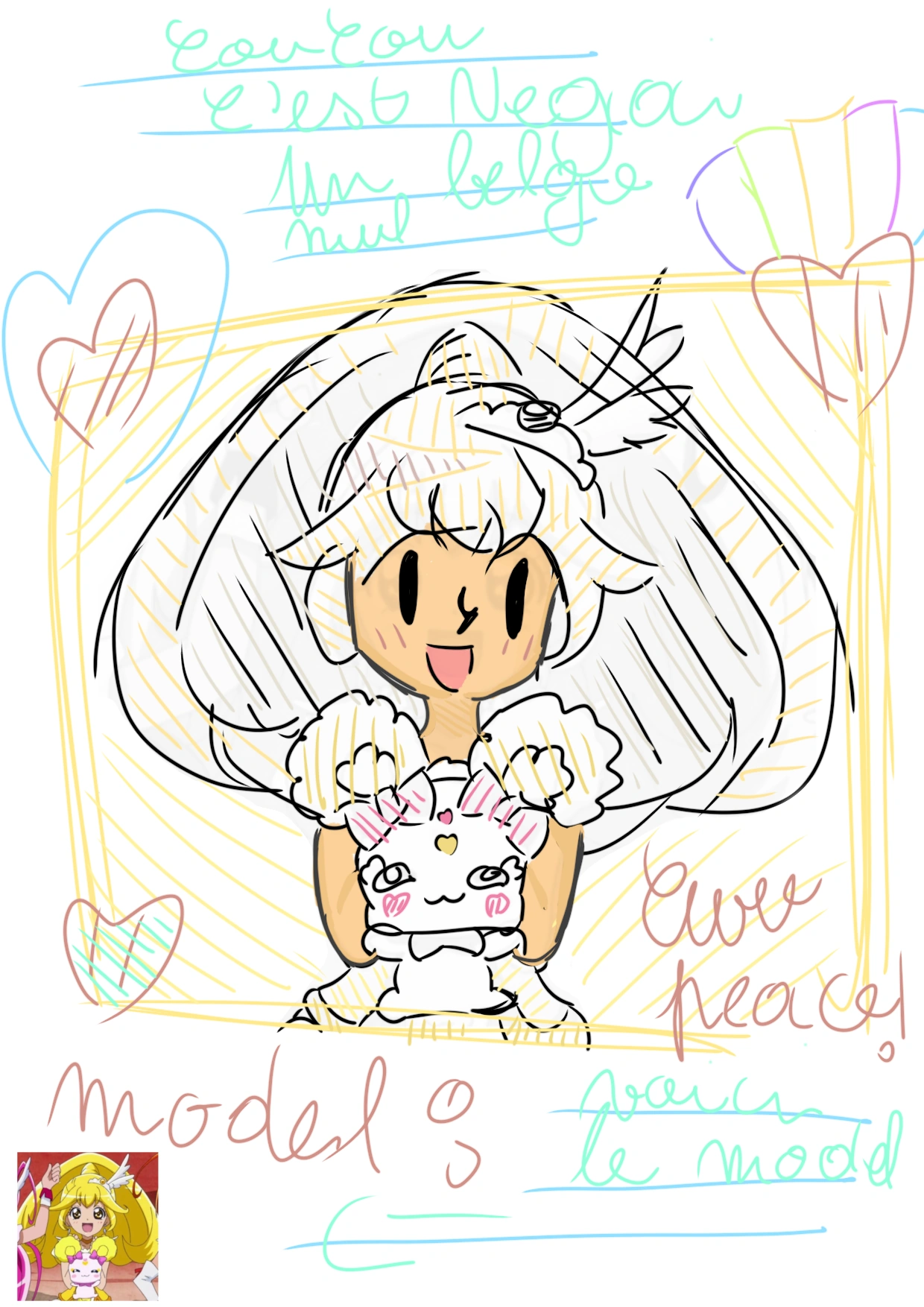 Little drawing of cure peace | Fandom