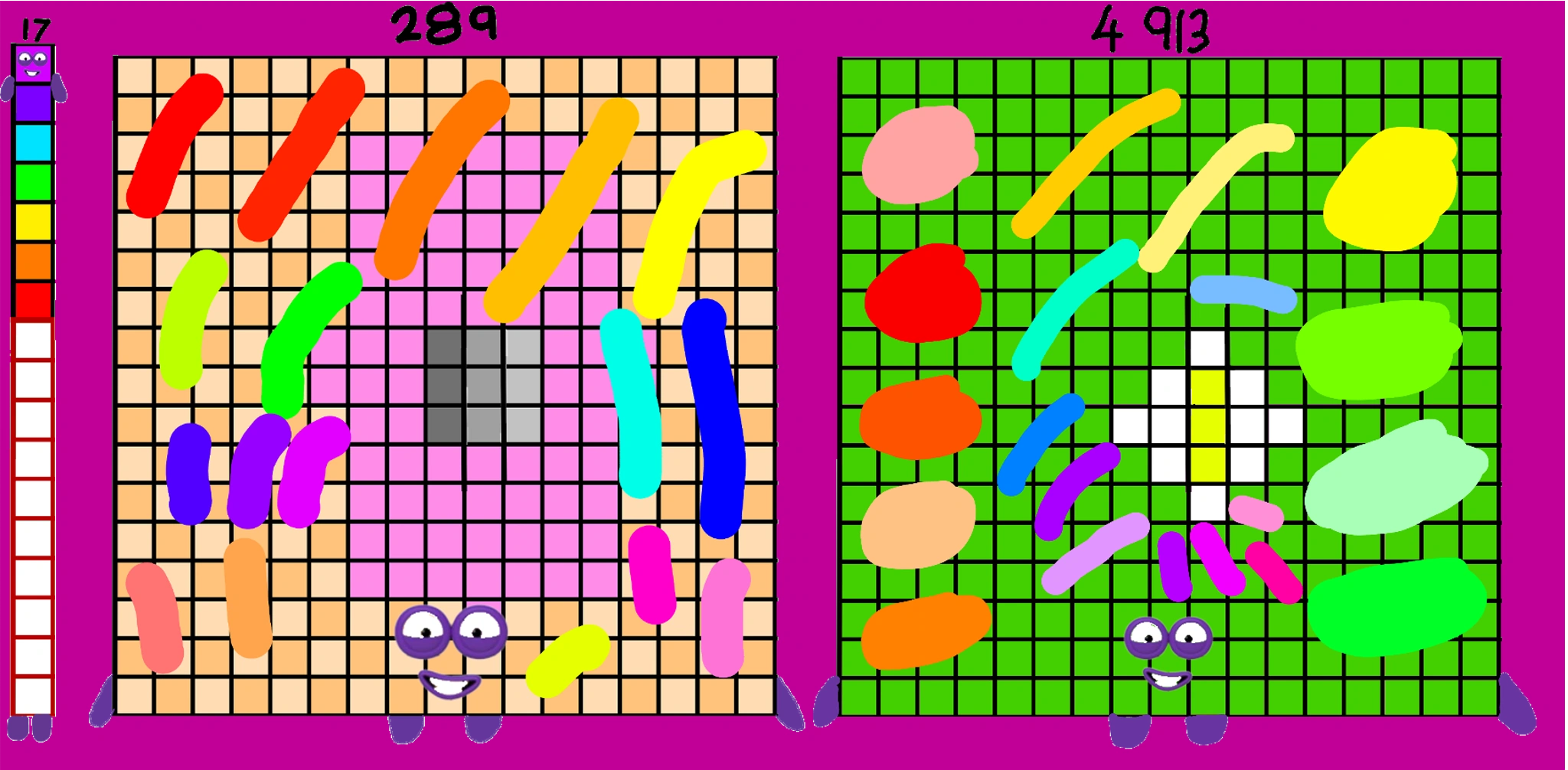 I Remade Vertical-Arranged Seventeen (1x17), I made 289, and 4,913 ...