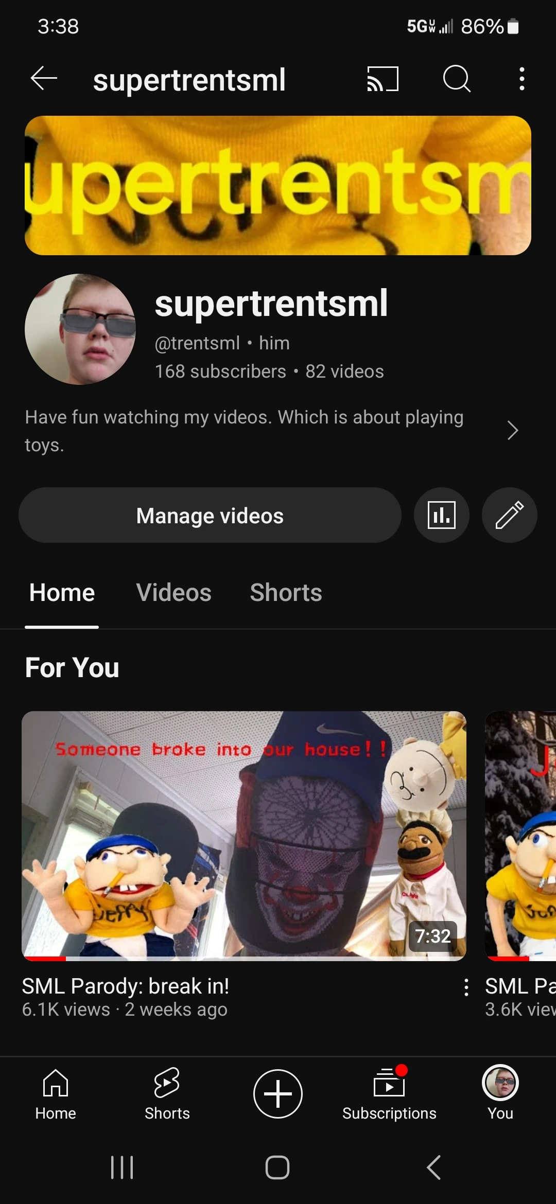 I have a YouTube channel it's about sml | Fandom