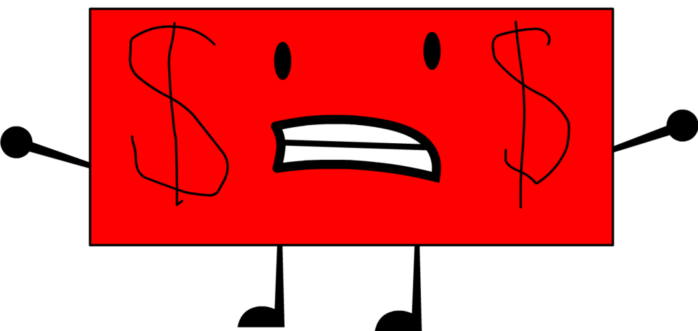 Red Dollar Bill | BFDI Recommended Characters Wiki | Fandom