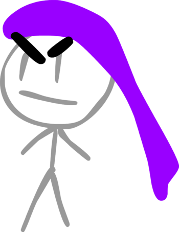 Purple Girl with Wind Hair and Angry Eyes | BFDI Recommended Characters ...