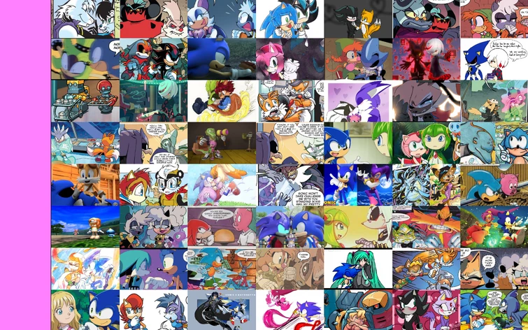 Updated Sonic Shipping tier list. | Fandom