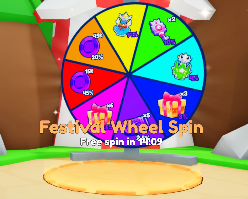 Festival Wheel Spin | Bubble Gum Simulator INFINITY Wiki | Fandom