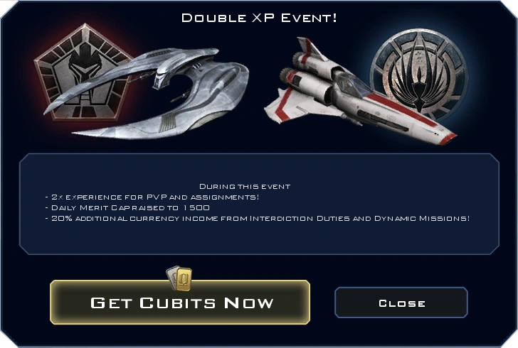 Double XP | Battlestar Galactica Online Wiki | Fandom