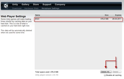 How to clear your unity Cache | Battlestar Galactica Online Wiki | Fandom