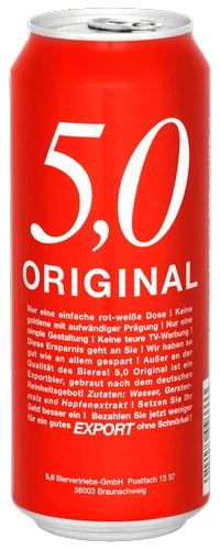5,0 ORIGINAL Export | Bier Wiki | Fandom