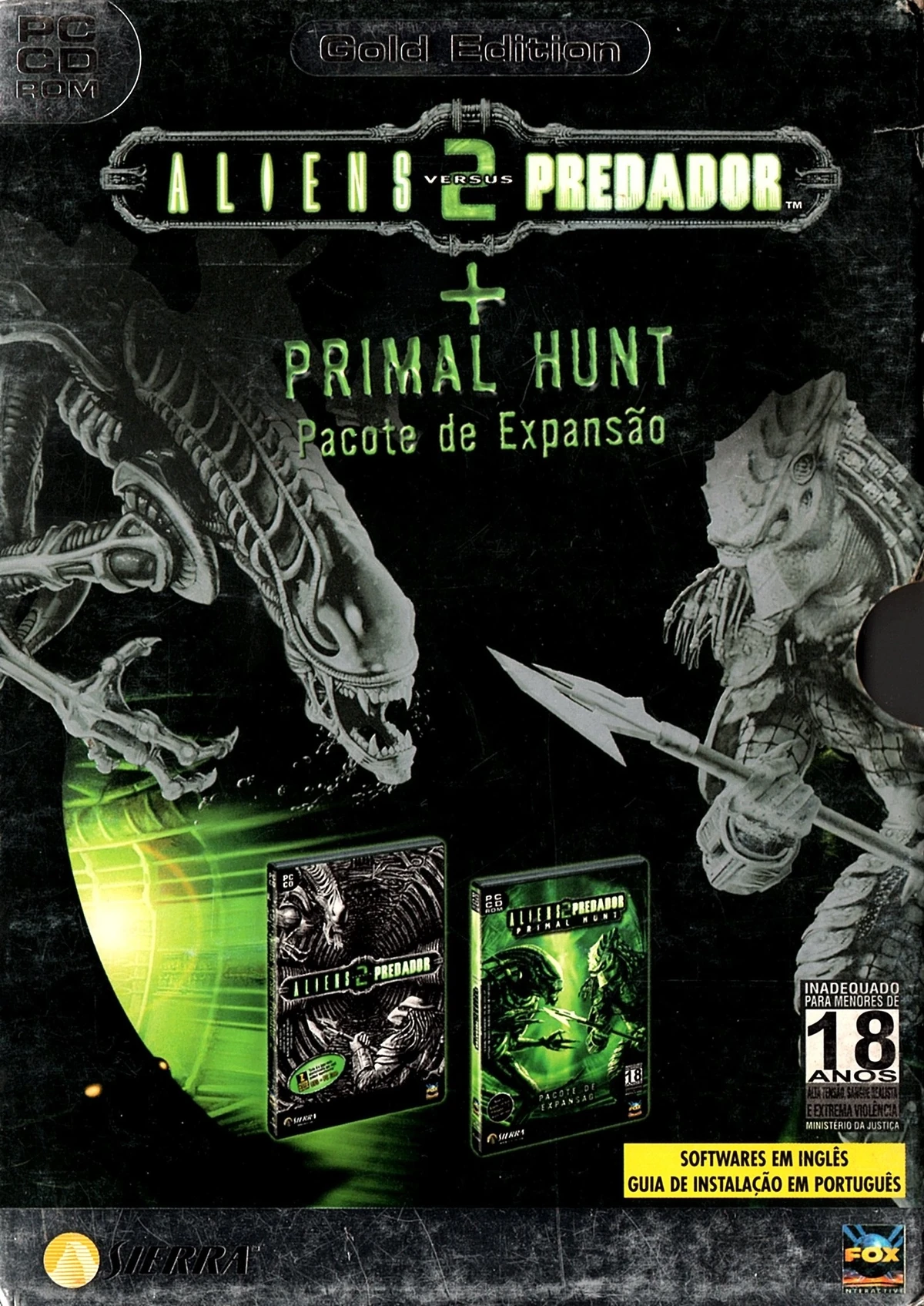 Aliens Versus Predator 2: Gold Edition | Big Box PC Games Brasil Wiki ...