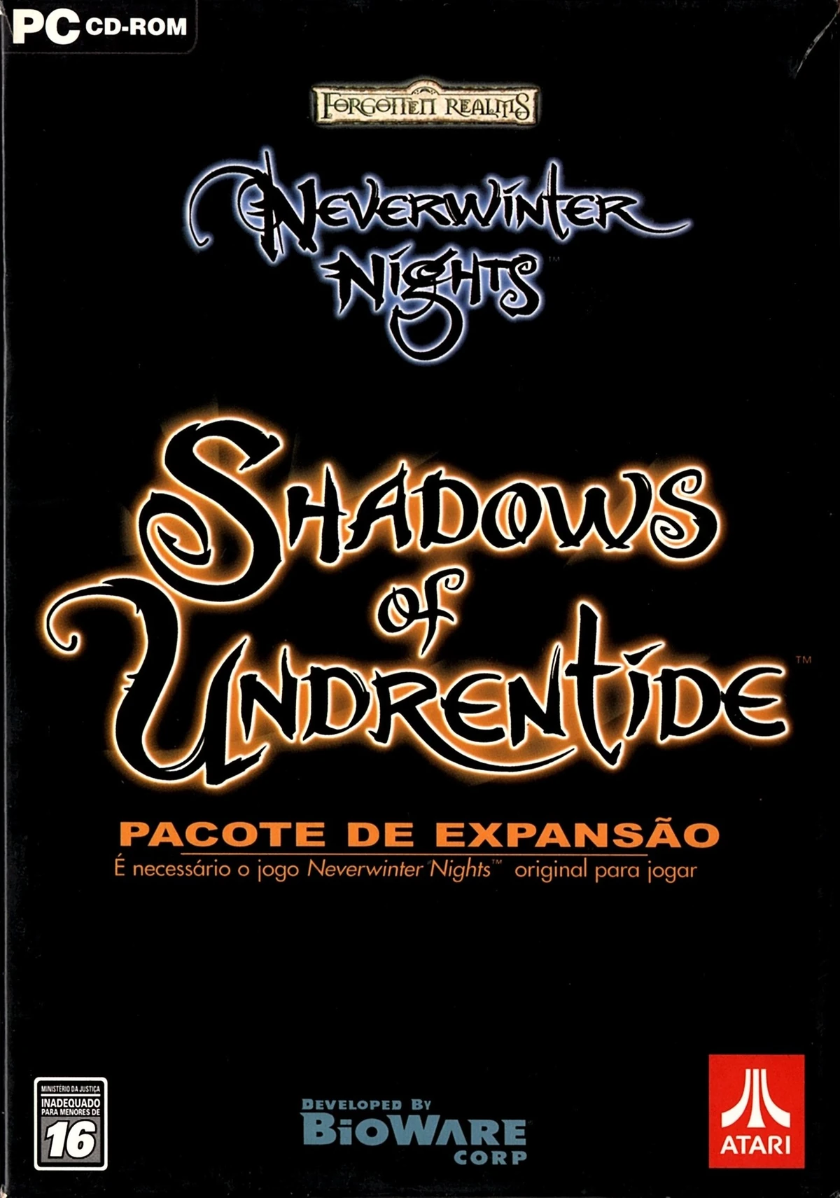 Neverwinter Nights: Shadows of Undrentide | Big Box PC Games Brasil ...