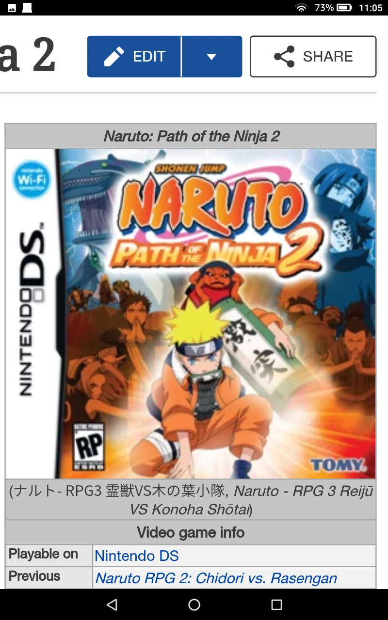Naruto: Path of Ninja 2 | Bigbookofvideogames Wiki | Fandom