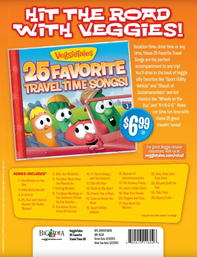 25 Favorite Travel Time Songs! | Big Idea Wiki | Fandom