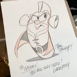 how to draw larry boy