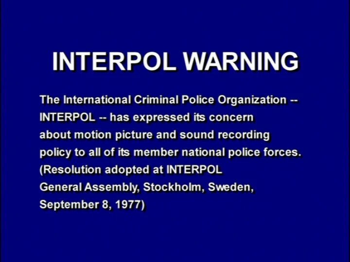 Fbi Warning Interpol Warning Logo