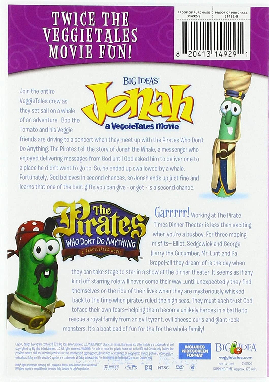Jonah: A VeggieTales Movie/The Pirates Who Don't Do Anything: A ...