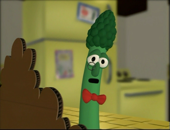 Archibald Asparagus/Design Evolution | Big Idea Wiki | Fandom