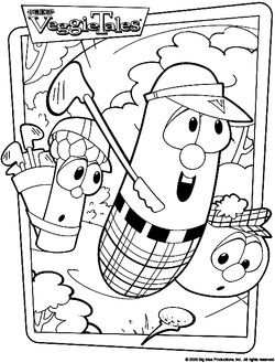 veggie tales coloring pages for free