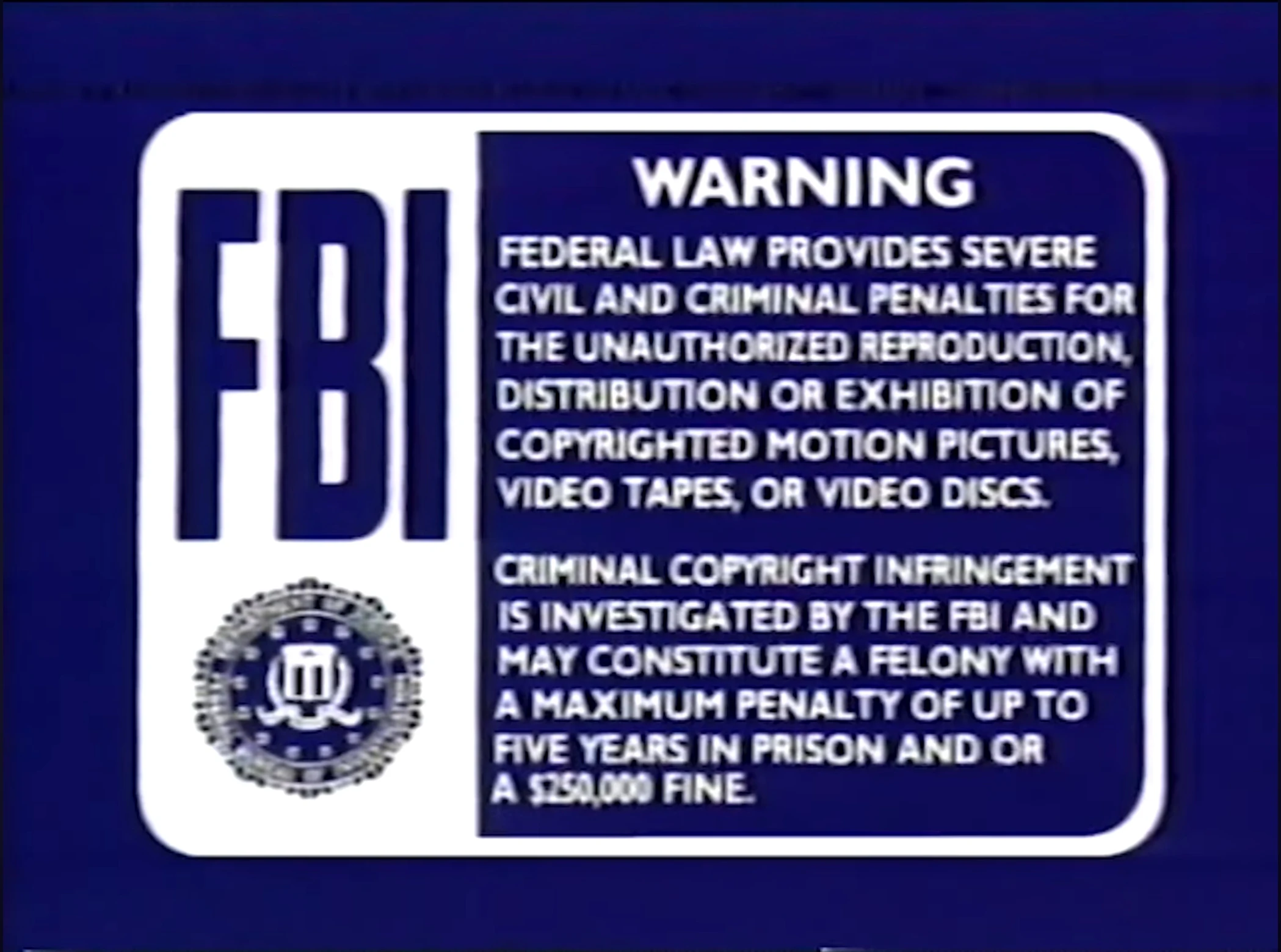 FBI Warnings | Big Idea Wiki | Fandom