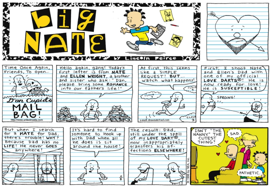 Comic Strip: February 8, 1998 | Big Nate Wiki | Fandom