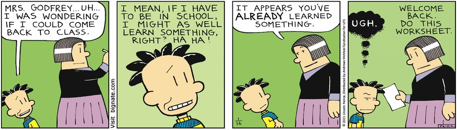 Comic Strip January 16 2021 Big Nate Wiki Fandom