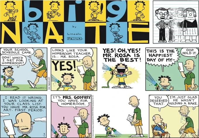 Comic Strip: September 1, 2019 | Big Nate Wiki | Fandom