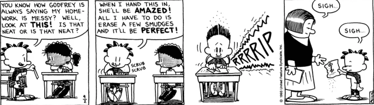 Comic Strip: April 2, 1993 | Big Nate Wiki | Fandom