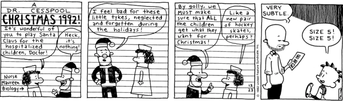 Comic Strip: December 23, 1992 | Big Nate Wiki | Fandom