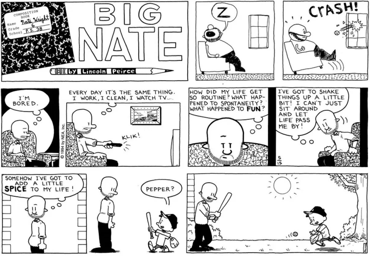 Comic Strip: May 15, 1994 | Big Nate Wiki | Fandom