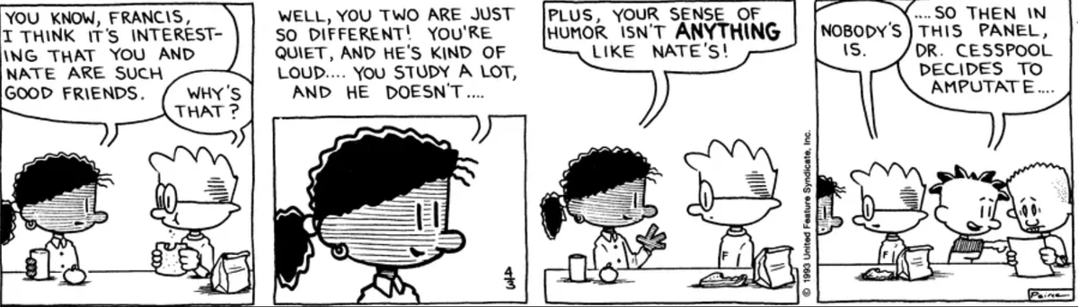Comic Strip: April 3, 1993 | Big Nate Wiki | Fandom