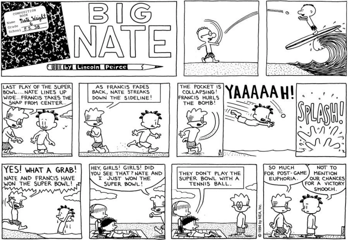 Comic Strip: August 21, 1994 | Big Nate Wiki | Fandom