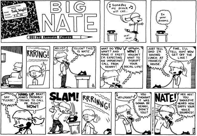 Comic Strip: November 22, 1992 | Big Nate Wiki | Fandom