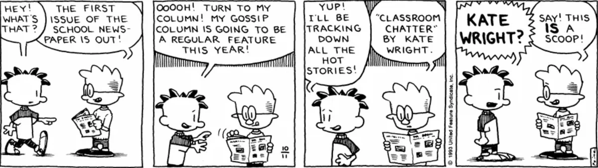 Comic Strip: October 11, 1993 | Big Nate Wiki | Fandom