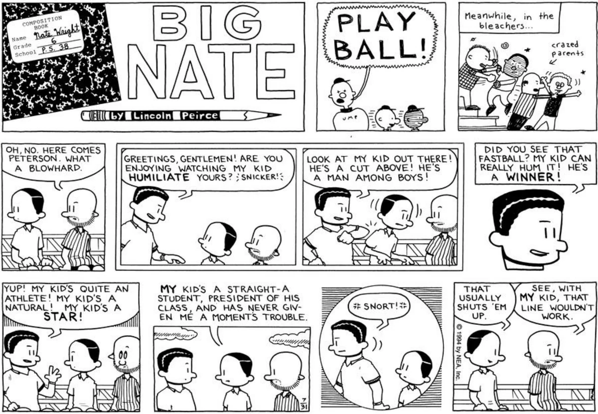 Comic Strip: July 31, 1994 | Big Nate Wiki | Fandom