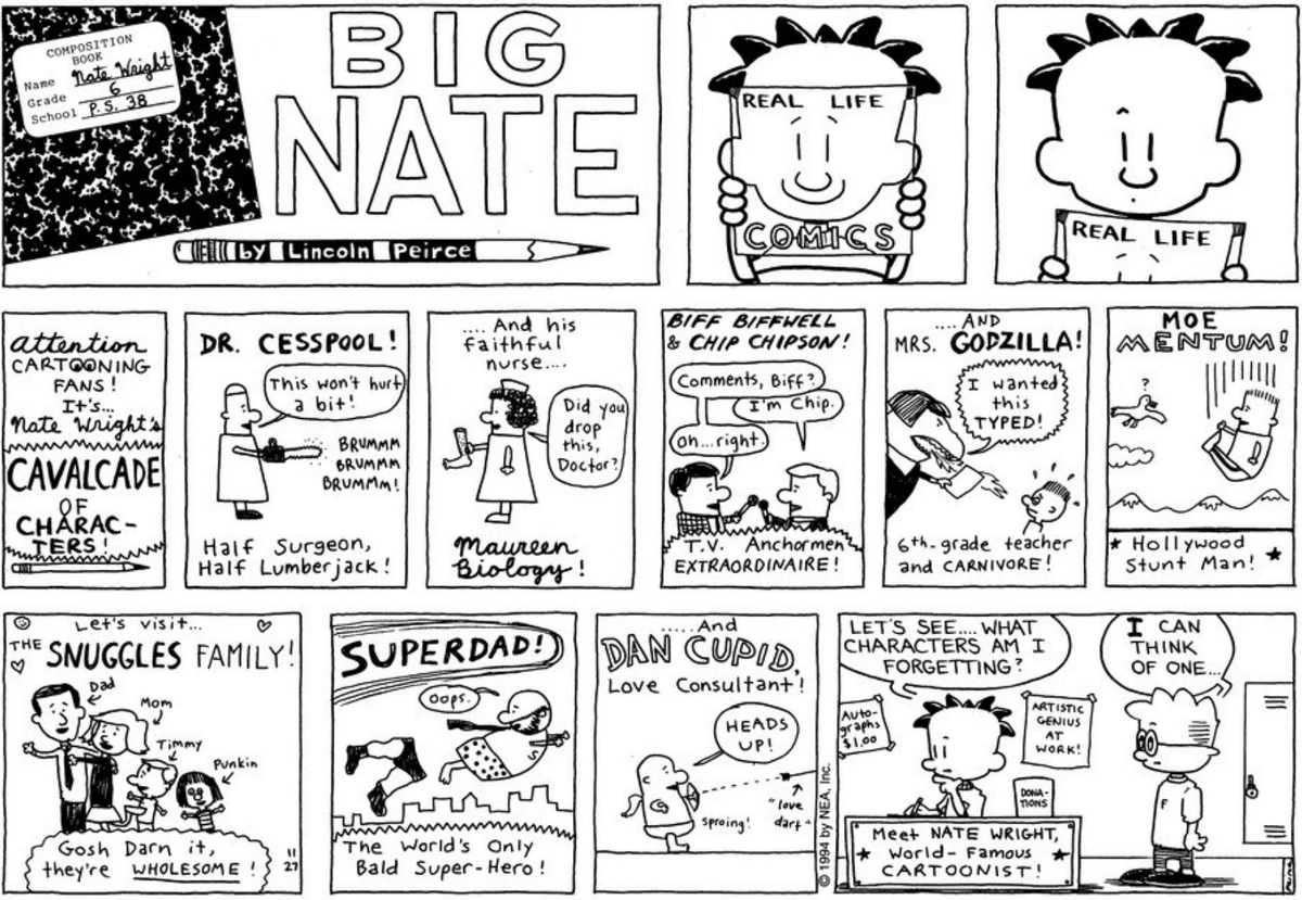 Comic Strip: November 27, 1994 | Big Nate Wiki | Fandom