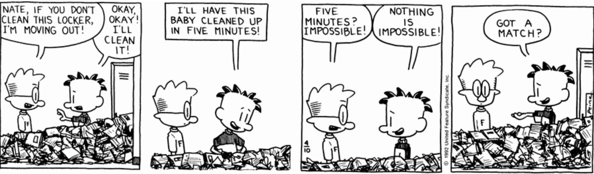 Comic Strip: April 10, 1992 | Big Nate Wiki | Fandom