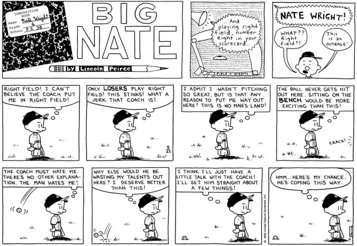 Comic Strip: May 23, 1993 | Big Nate Wiki | Fandom