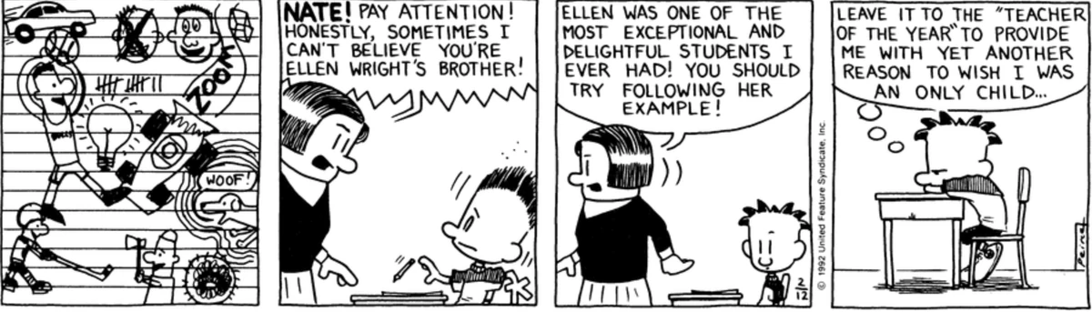 Comic Strip: February 12, 1992 | Big Nate Wiki | Fandom