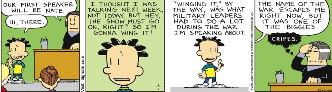 Comic Strip January 7 2021 Big Nate Wiki Fandom