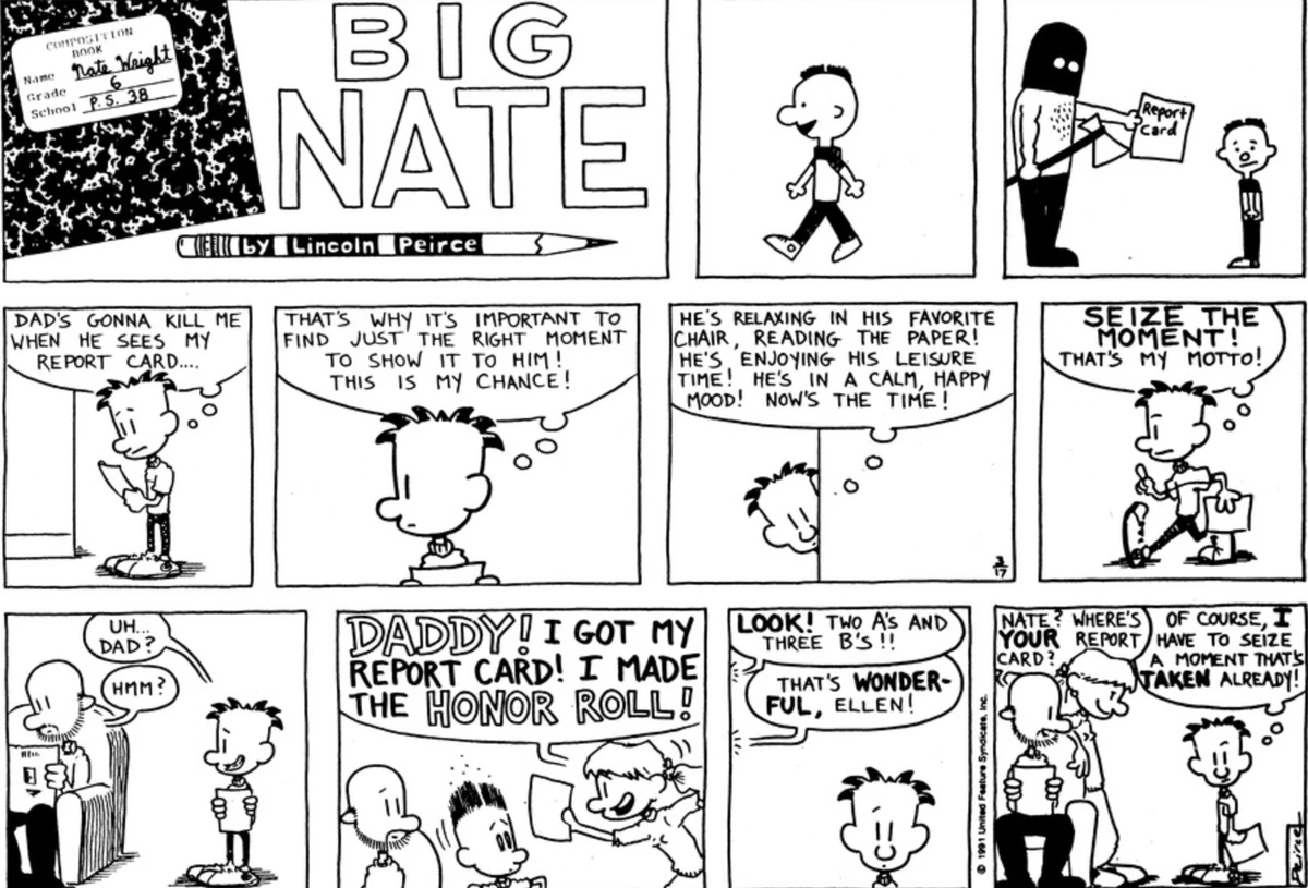 Comic Strip: March 17, 1991 | Big Nate Wiki | Fandom