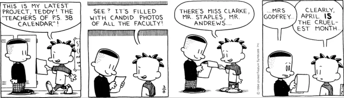 Comic Strip: March 8, 1994 | Big Nate Wiki | Fandom