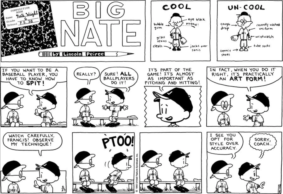 Comic Strip: June 27, 1993 | Big Nate Wiki | Fandom
