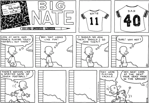 Comic Strip: September 26, 1993 | Big Nate Wiki | Fandom