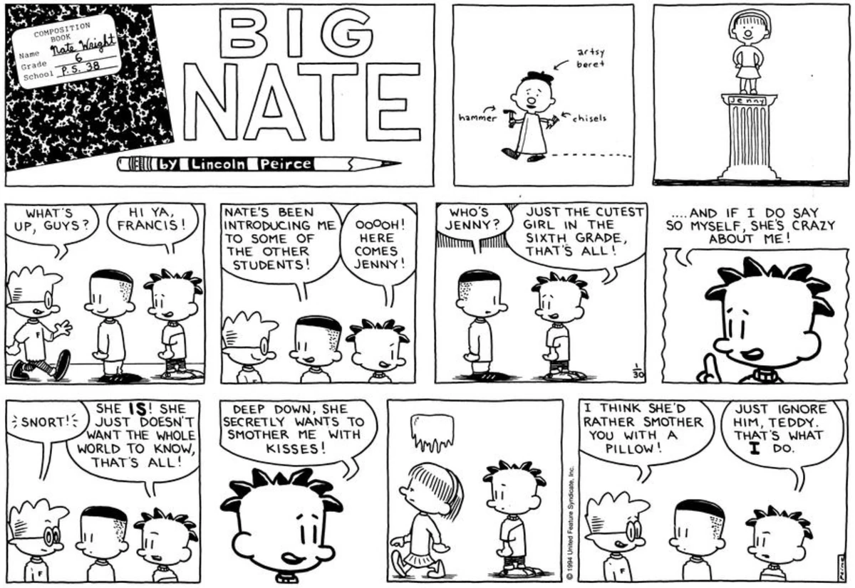 Comic Strip: January 30, 1994 | Big Nate Wiki | Fandom