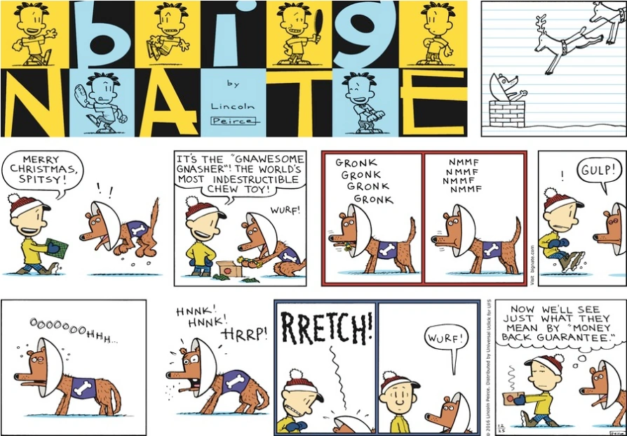 Comic Strip: December 25, 2016 | Big Nate Wiki | Fandom