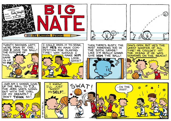 Comic Strip: January 19, 1997 | Big Nate Wiki | Fandom