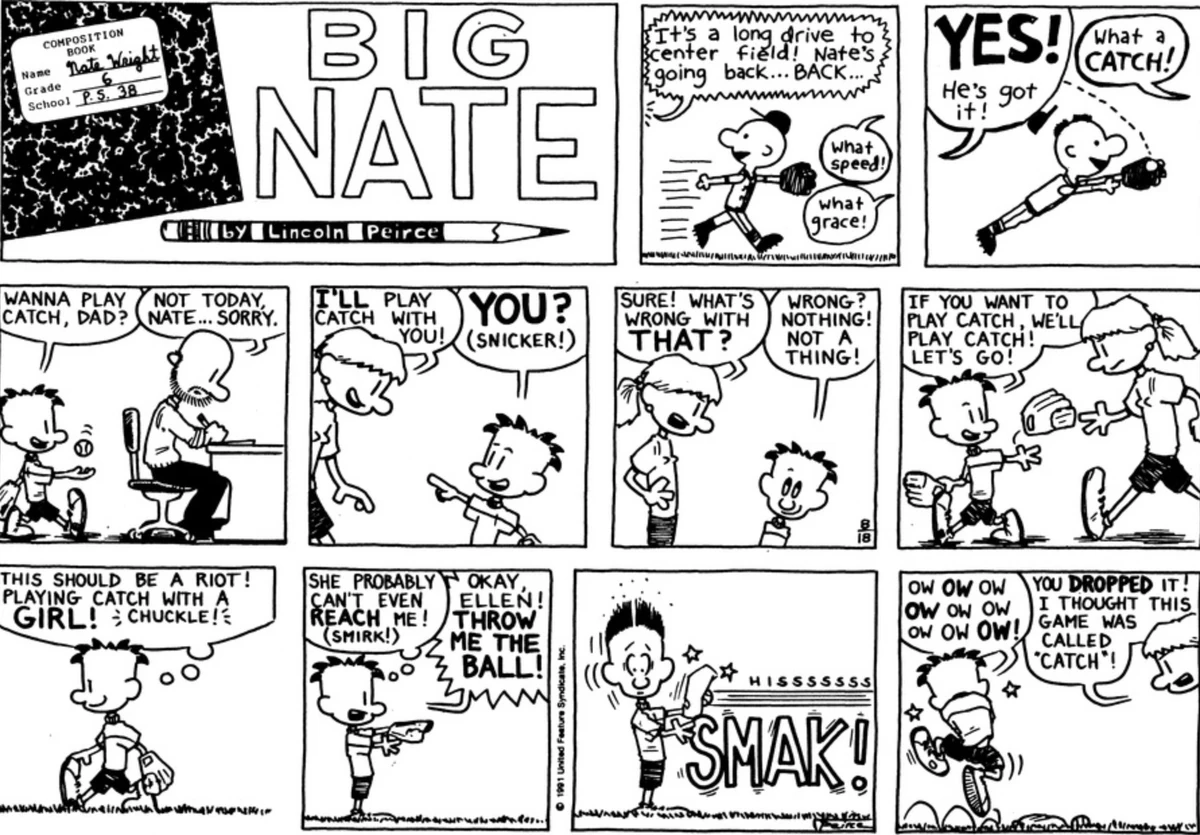 Comic Strip: August 18, 1991 | Big Nate Wiki | Fandom