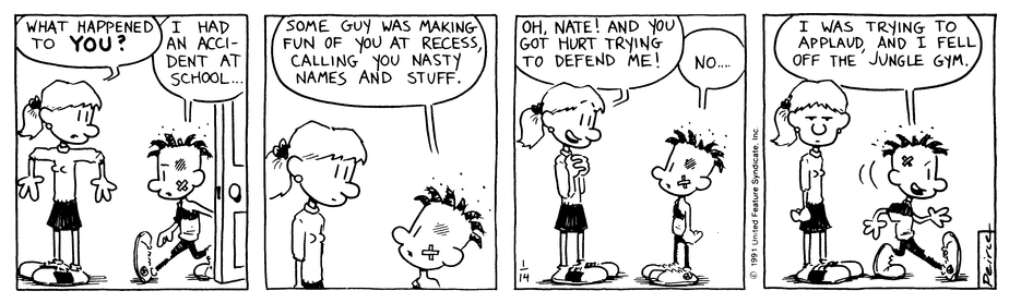 Comic Strip: January 14, 1991 | Big Nate Wiki | Fandom