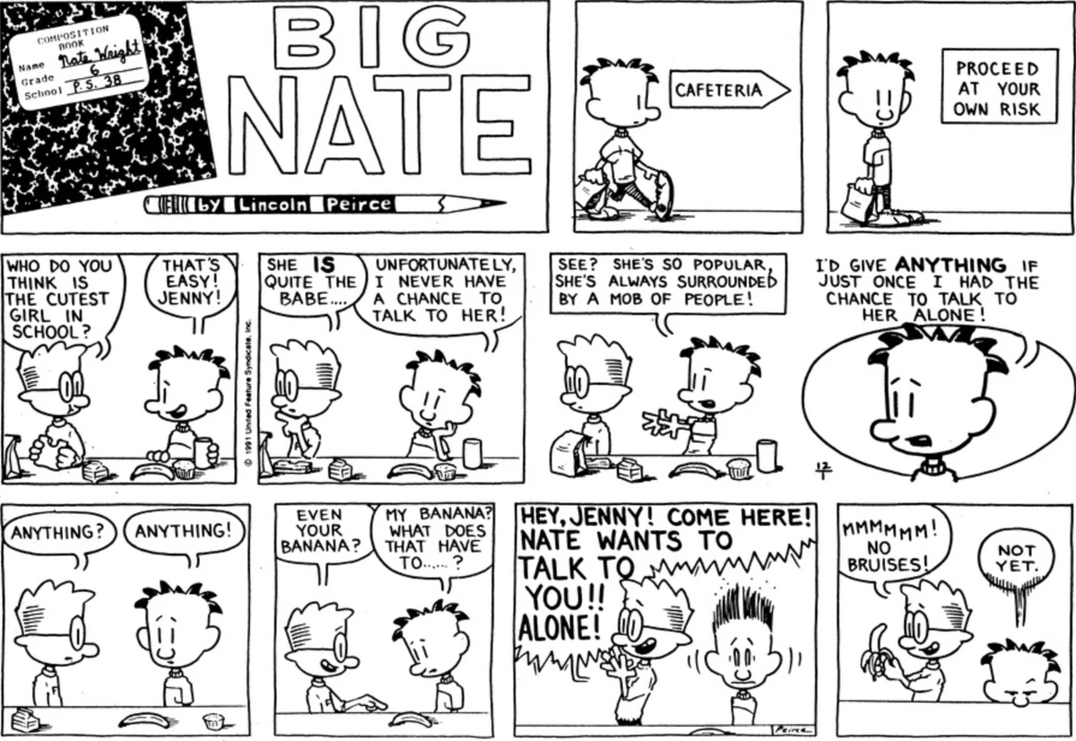 Comic Strip December 1 1991 Big Nate Wiki Fandom