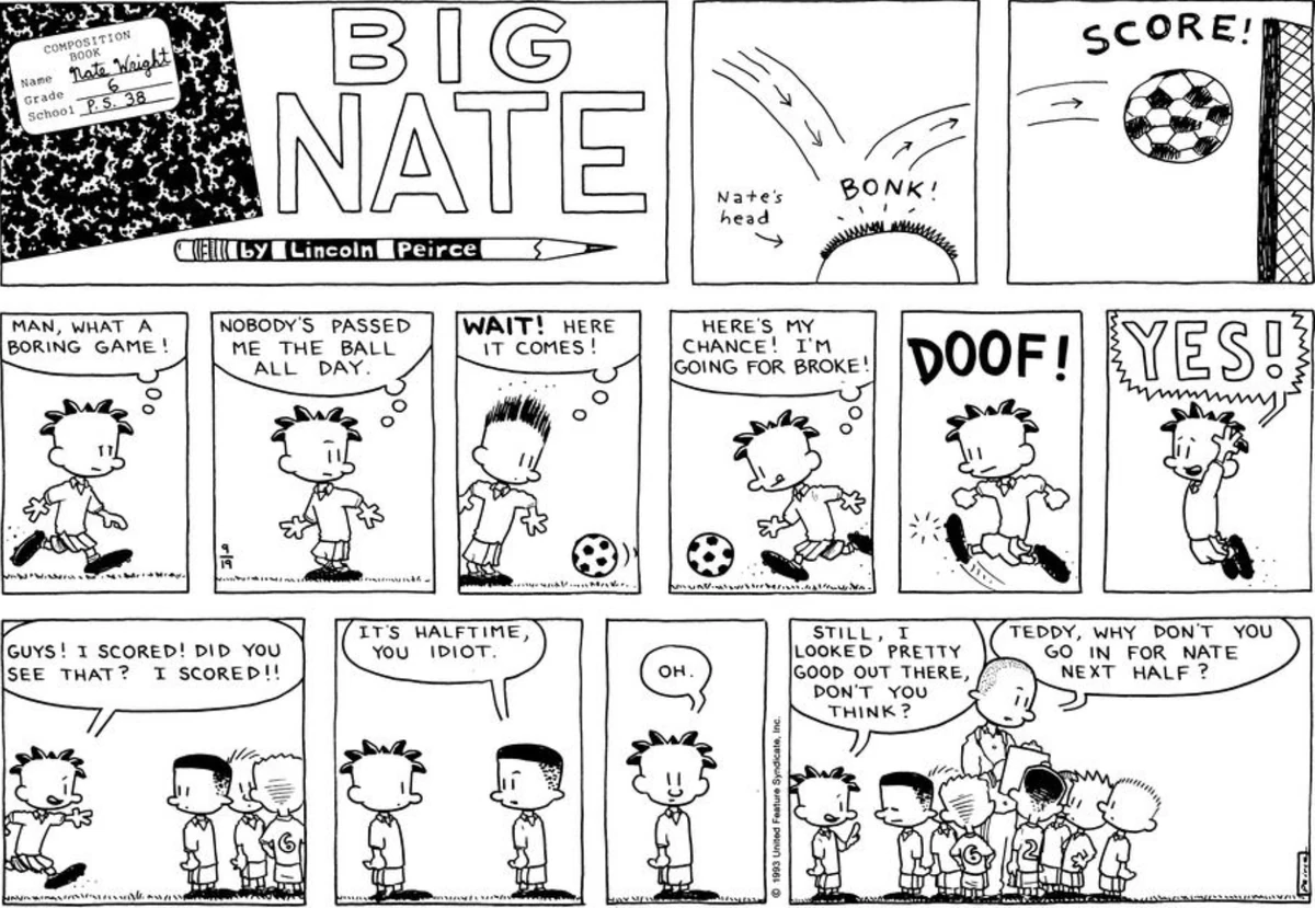 Comic Strip: September 19, 1993 | Big Nate Wiki | Fandom