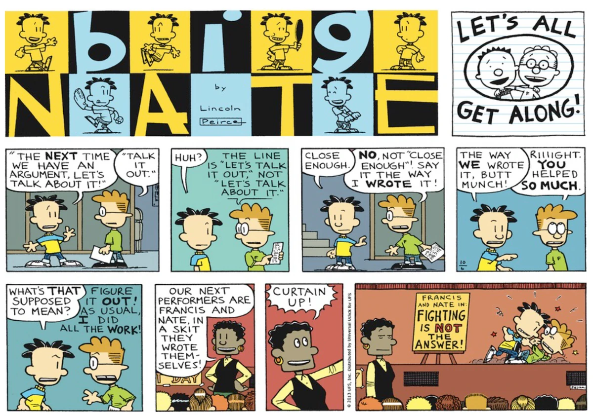 Comic Strip October 6 2013 Big Nate Wiki Fandom